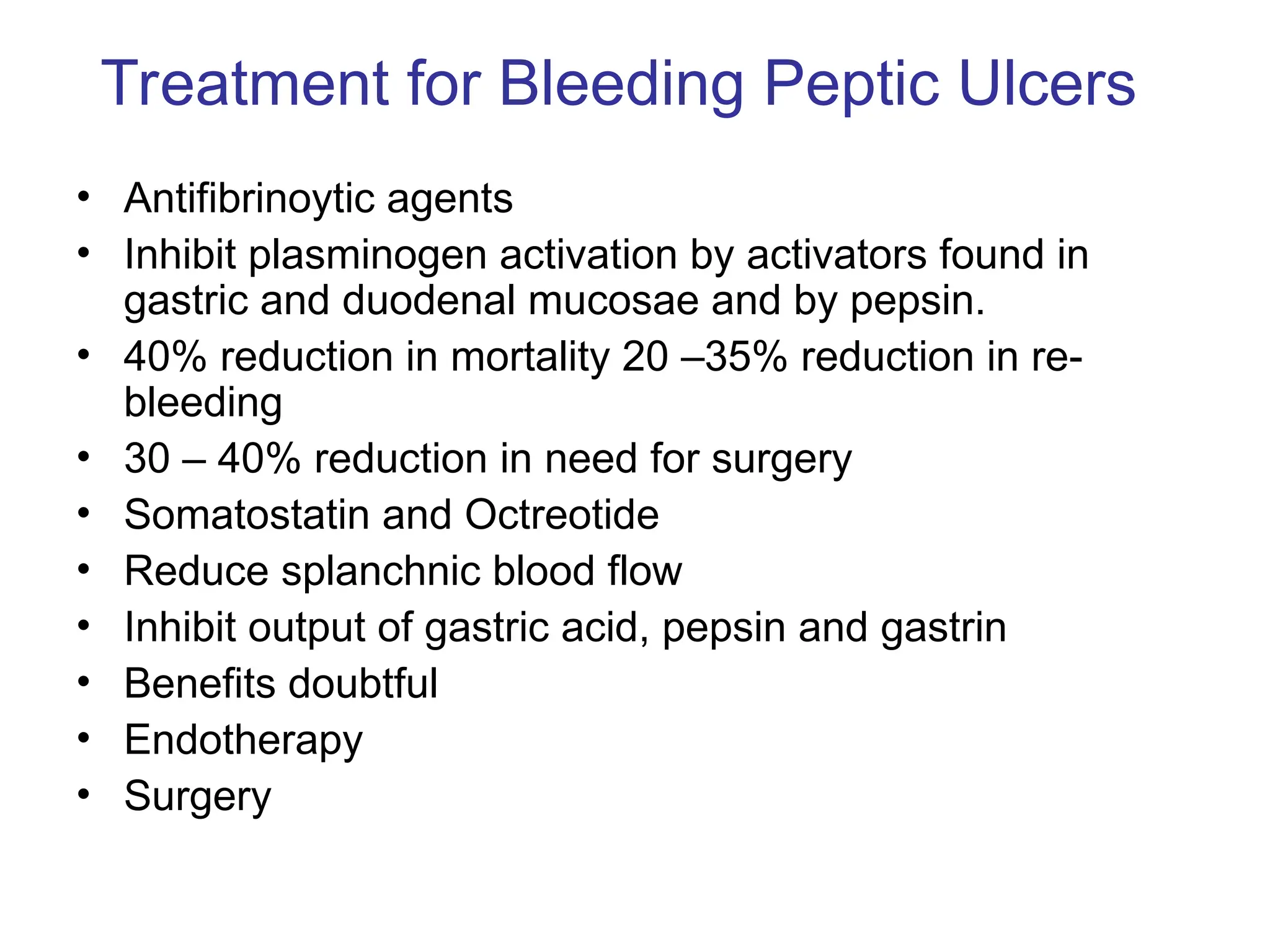 Management of bleeding peptic ulcer..ppt