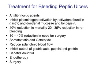 Management of bleeding peptic ulcer..ppt