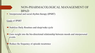 MANAGEMENT OF BIPOLAR AFFECTIVE DISORDER pptx | PPTX