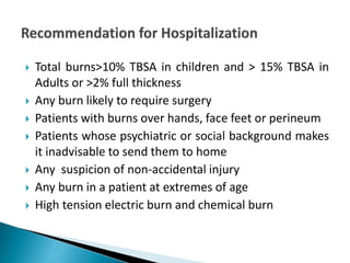 Management of burn | PPT