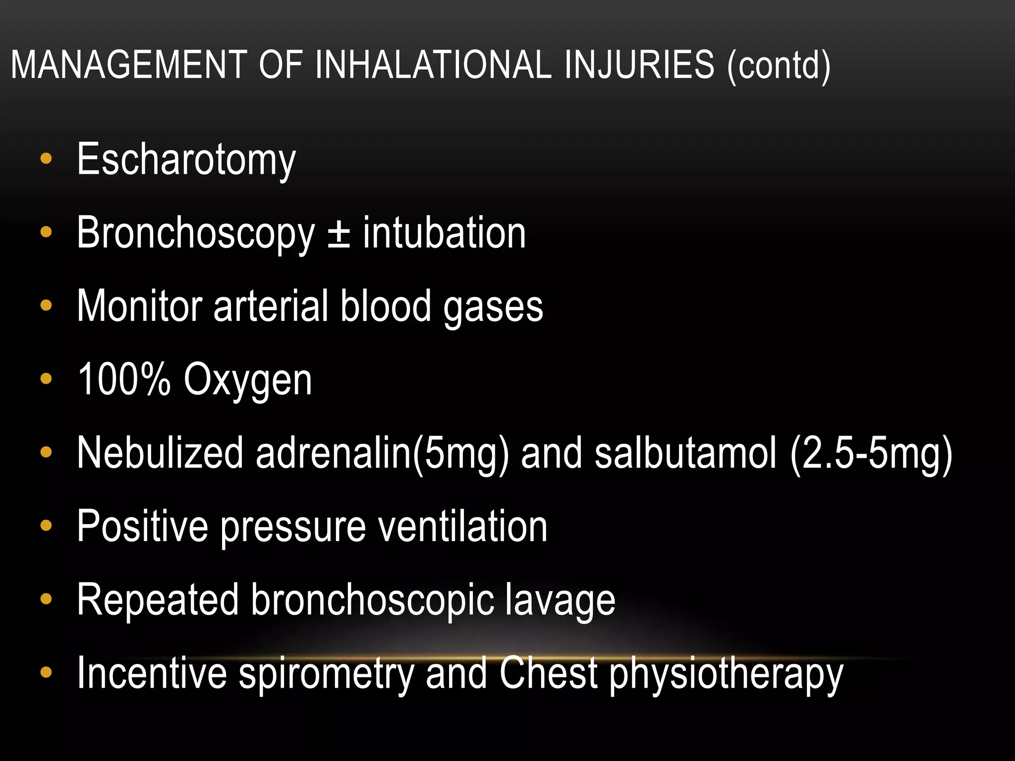 Management of burn injuries | PPTX