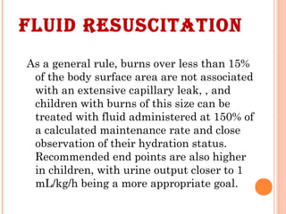 Management of burn in pediatric patients | PPT