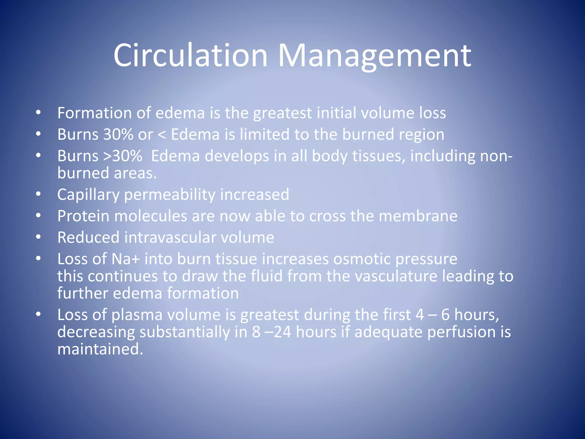 Management of burns | PPTX
