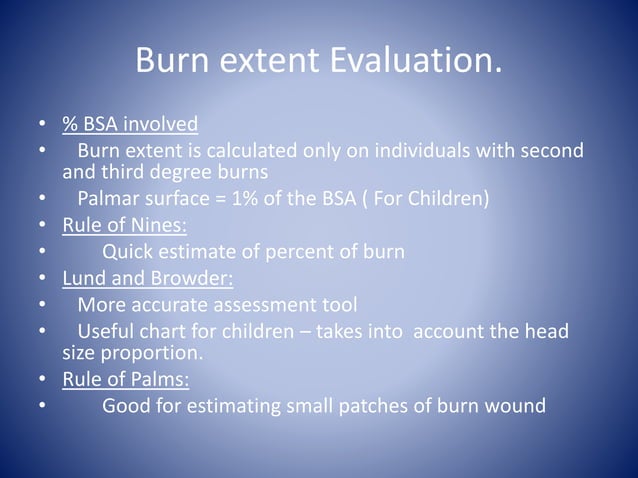 Management of burns | PPTX