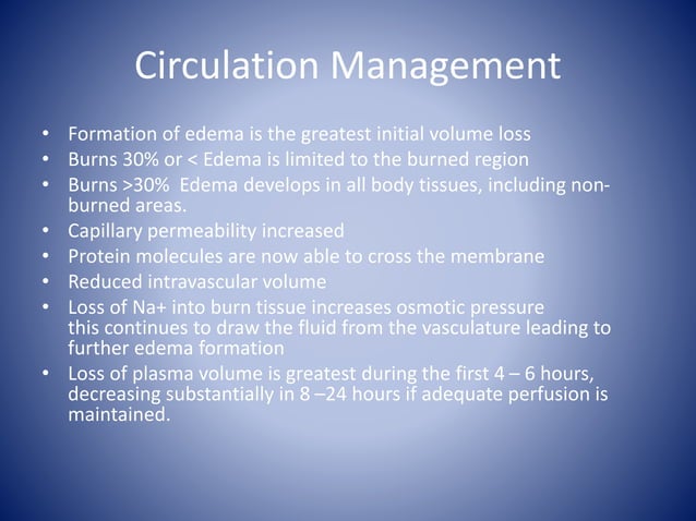 Management of burns | PPTX