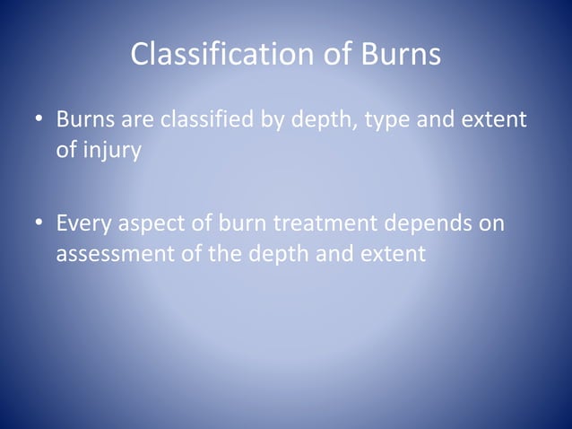 Management of burns | PPTX