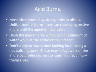 Management of burns | PPTX