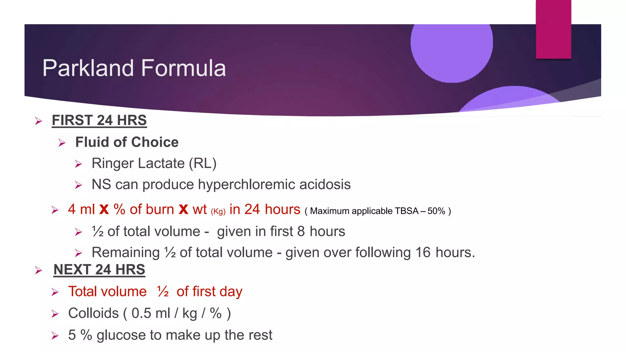 Management of burns | PPTX