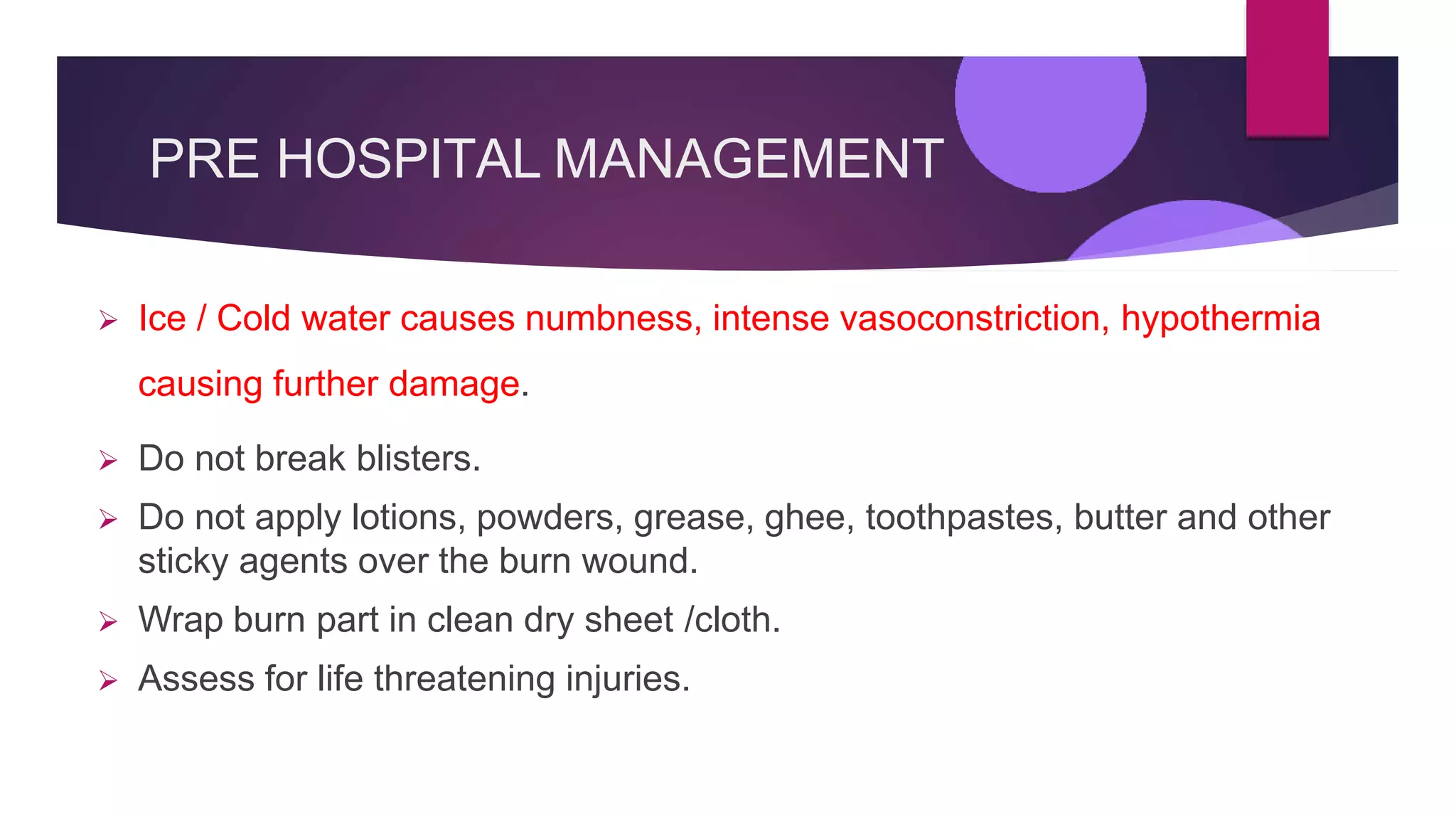 Management of burns | PPTX