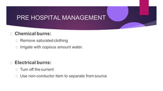 Management of burns | PPTX