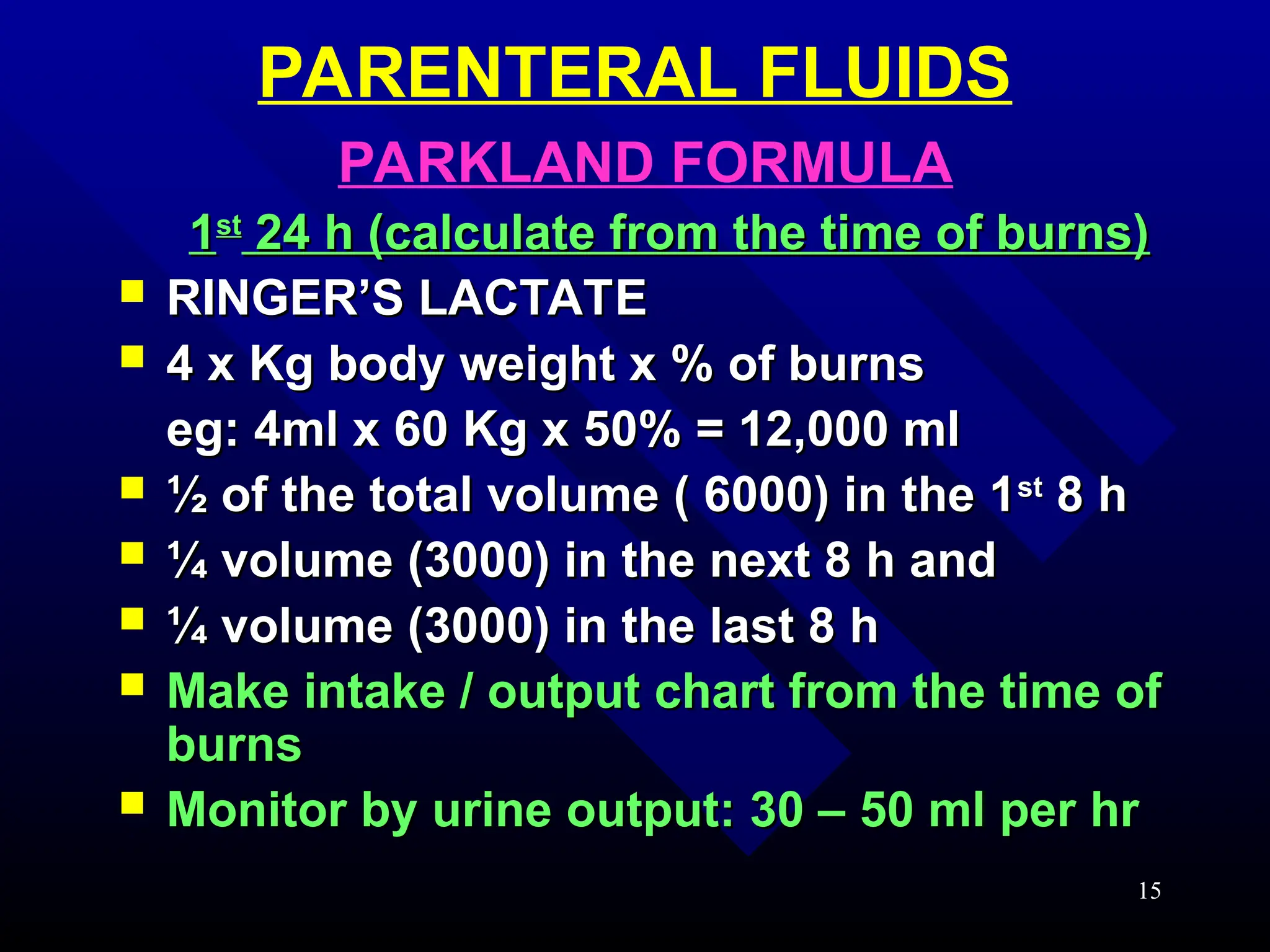 MANAGEMENT OF BURNS with Classifications | PPT