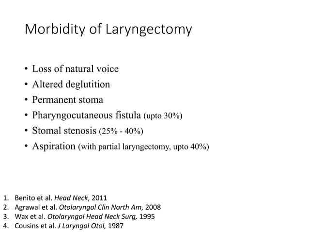 Management of Carcinoma Larynx | PDF
