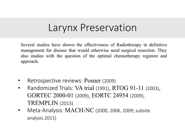 Management of Carcinoma Larynx | PDF