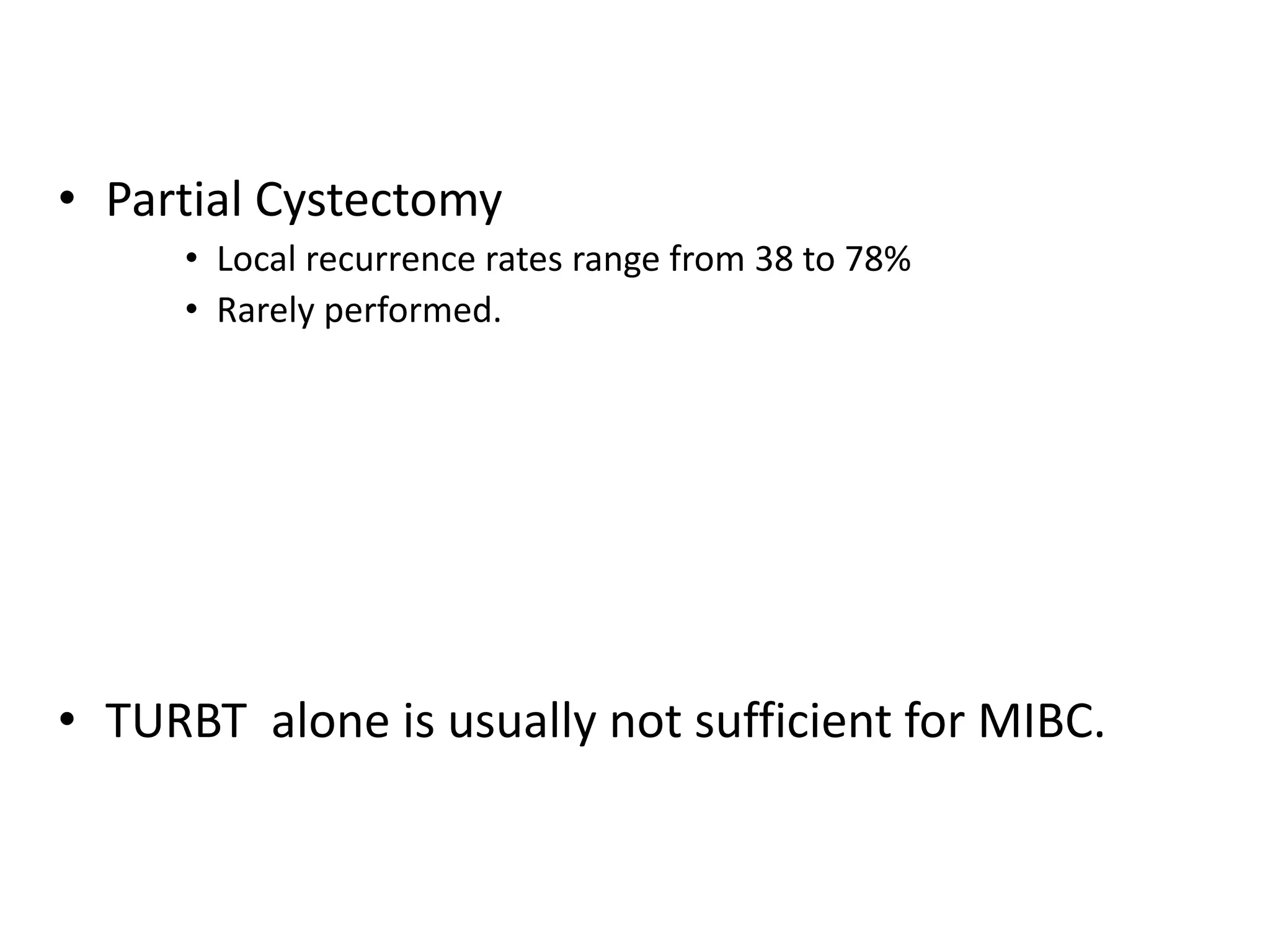 Management of carcinomas of urinary bladder | PPTX