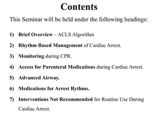 Management of cardiac arrest | PPTX