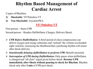 Management of cardiac arrest | PPTX