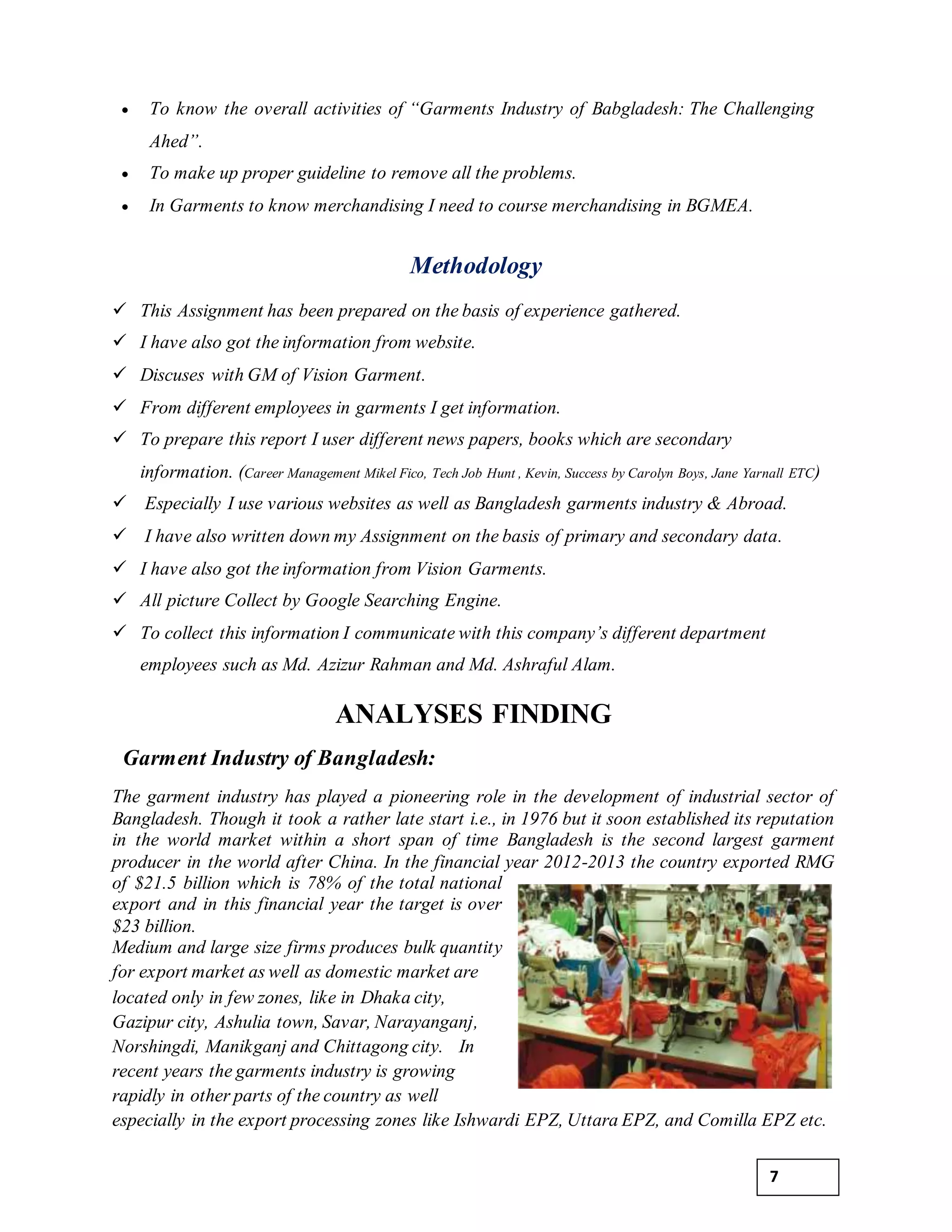 Management of Career in Garment Sectors (Merchandising). HRM | DOCX