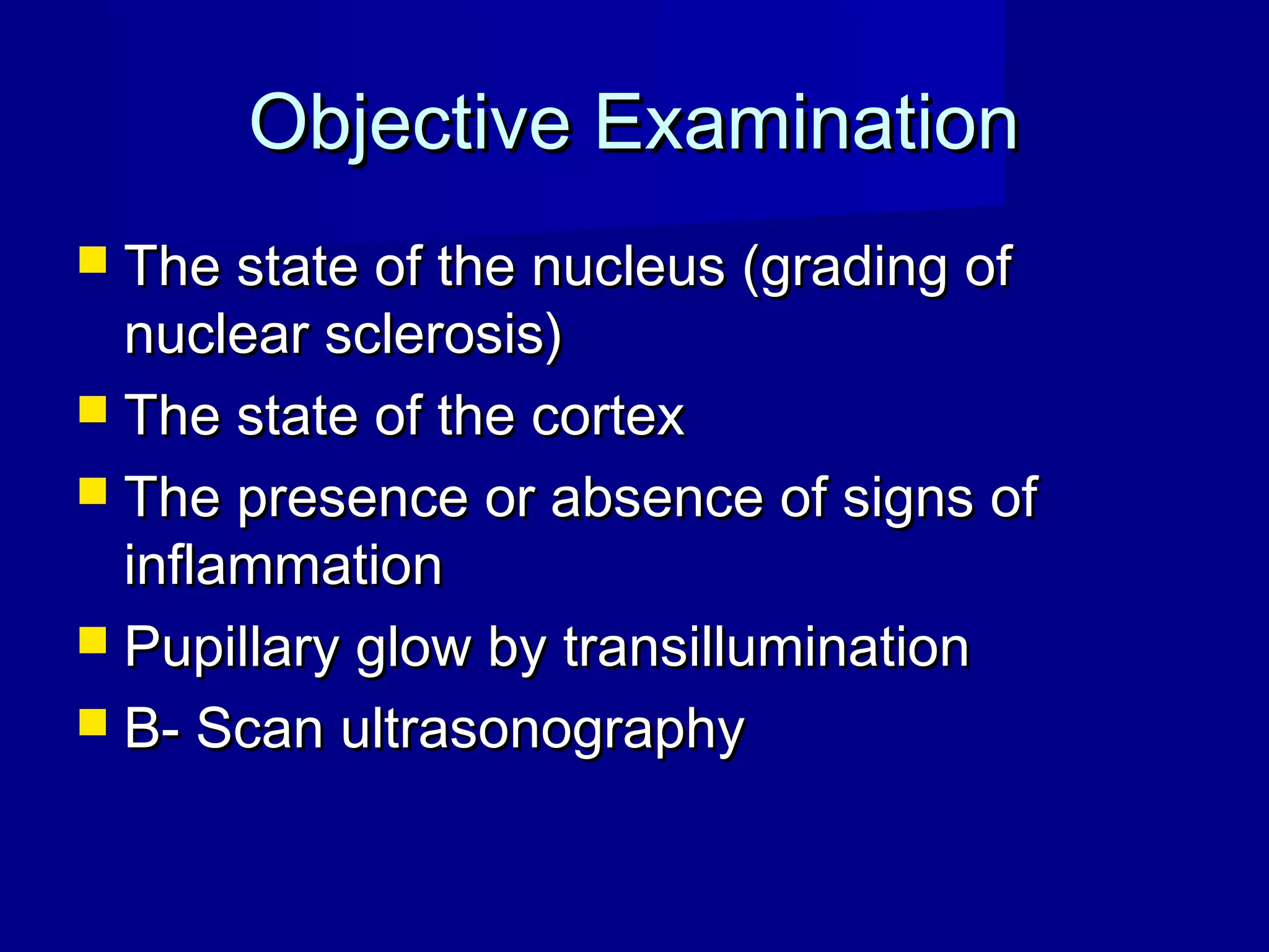 Management of cataract | PPT