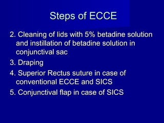 Management of cataract | PPT