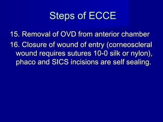 Management of cataract | PPT