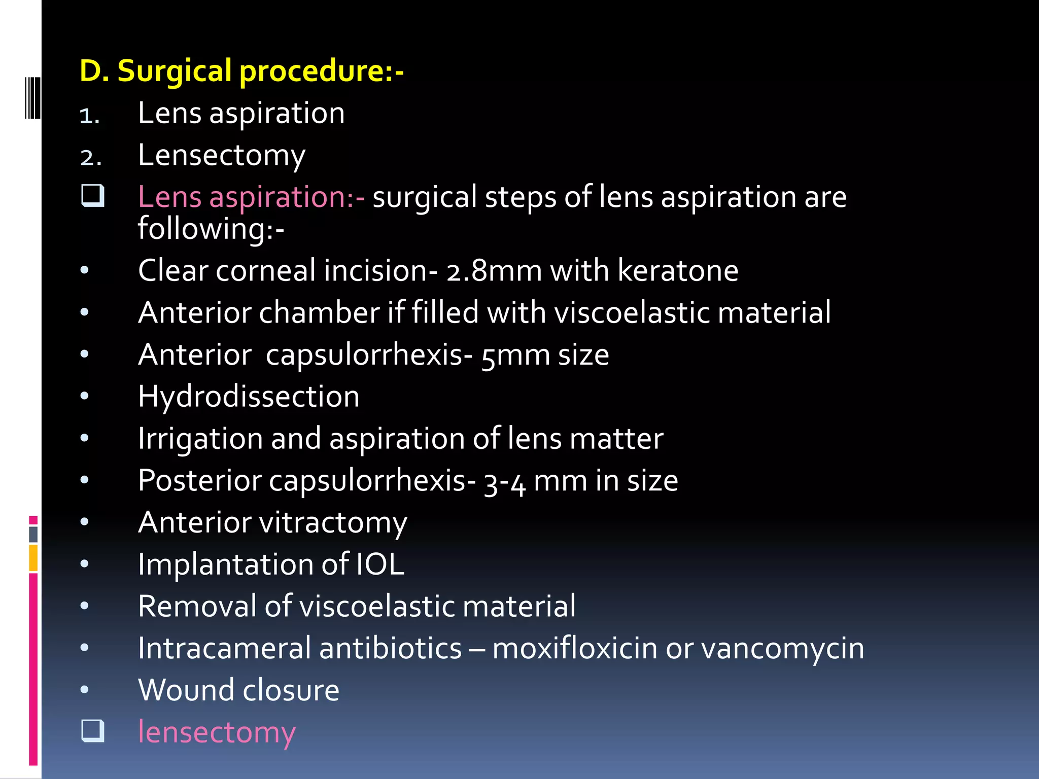 MANAGEMENT OF CATARACT.ppsx