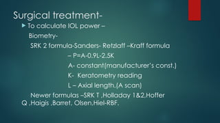 Management of Cataract - child adult.pptx