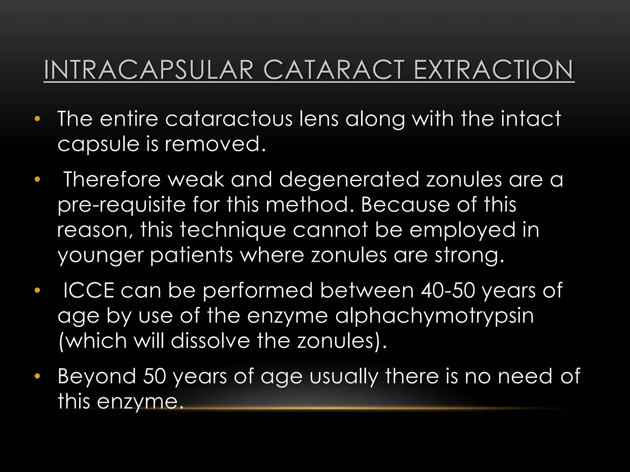 Management of Cataract | PPTX