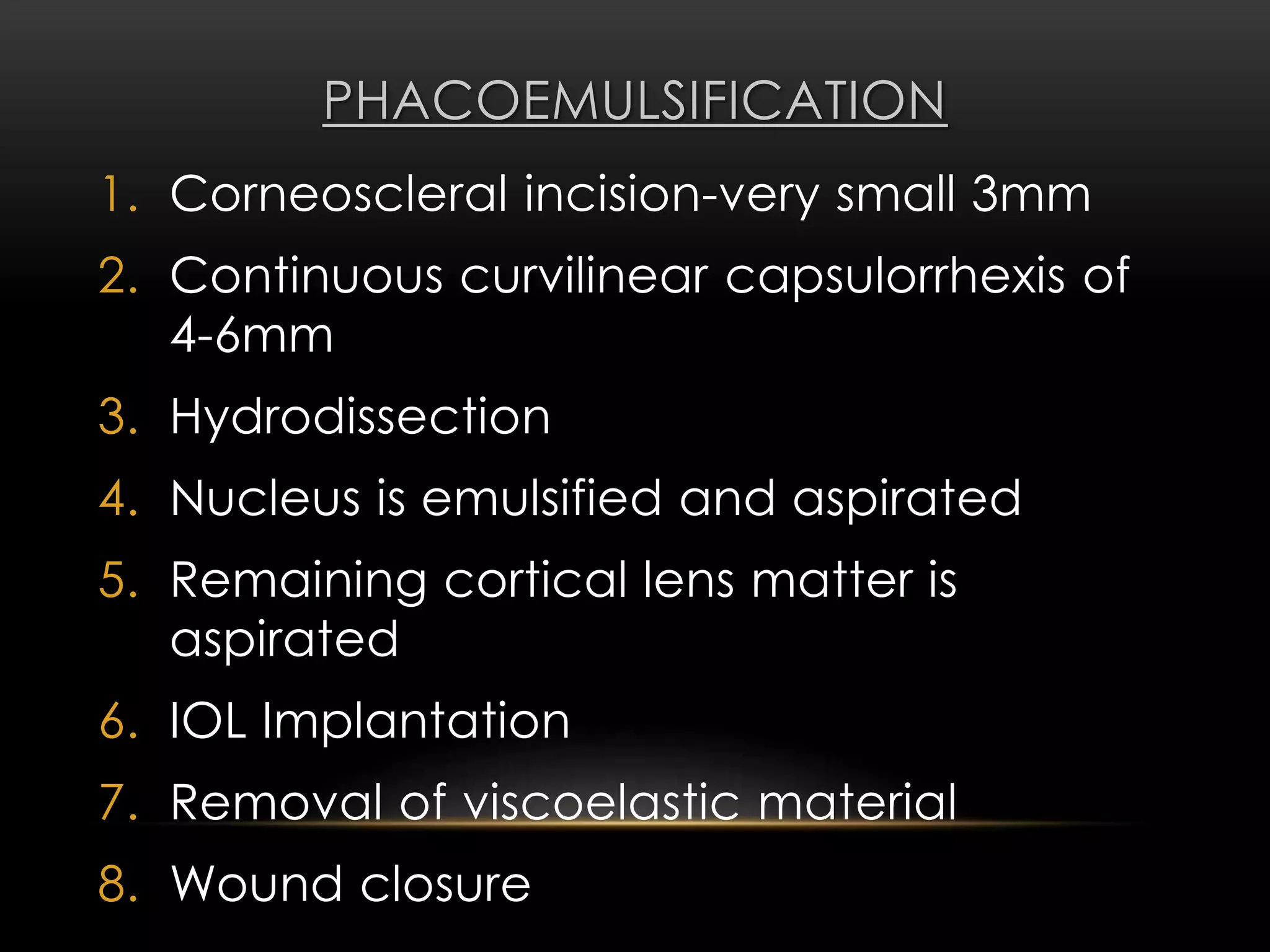 Management of Cataract | PPTX