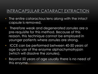 Management of Cataract | PPTX