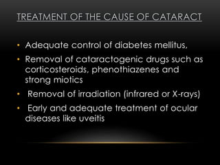 Management of Cataract | PPTX