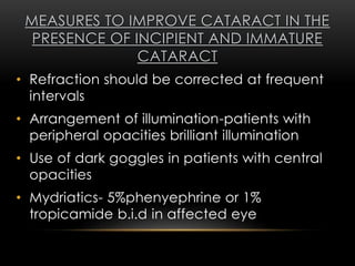 Management of Cataract | PPTX