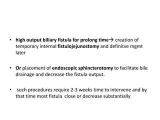 Management of Common bile duct injuries | PPTX
