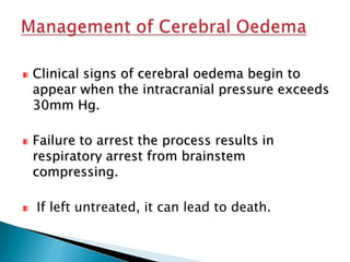 Managementof cerebral edema | PPTX