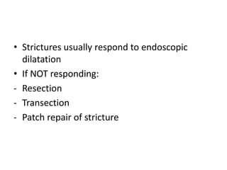 Management of cervical esophageal anastomotic stricture | PPTX