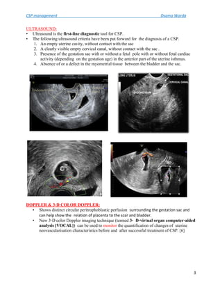 Management of cesarean scar pregnancy | PDF