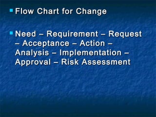 Management of change. | PPT