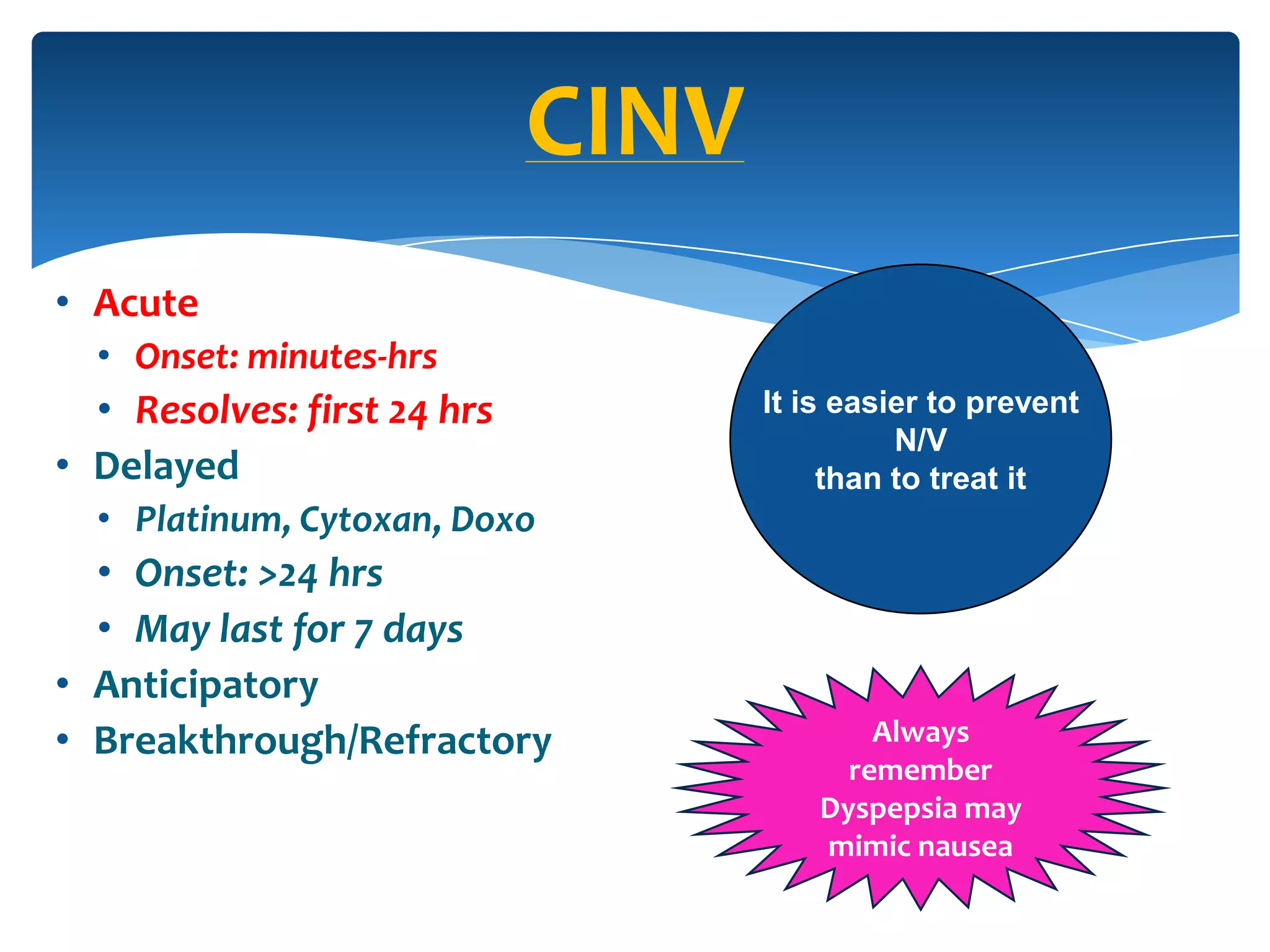 Management of chemotherapy complications | PPTX