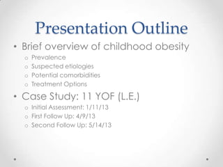 Management of childhood obesity through nutrition intervention | PPTX