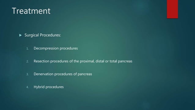 Management of chronic pancreatitis | PPT