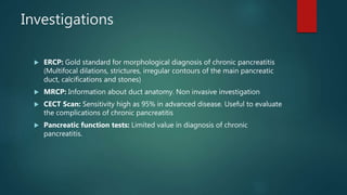 Management of chronic pancreatitis | PPTX