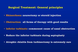 Management of chronic rhinitis | PPTX