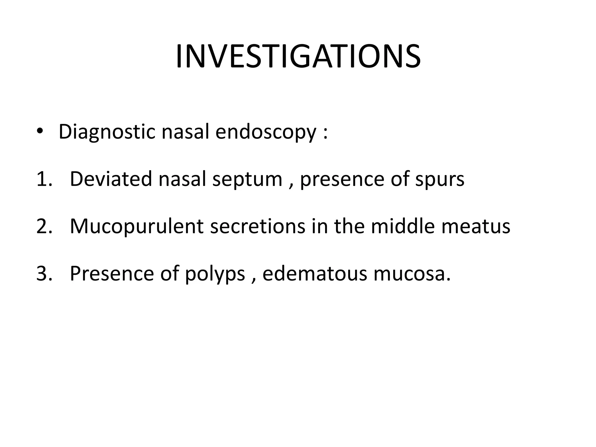 MANAGEMENT OF CHRONIC SINUSITIS.pptx | Ear, Nose and Throat Conditions ...
