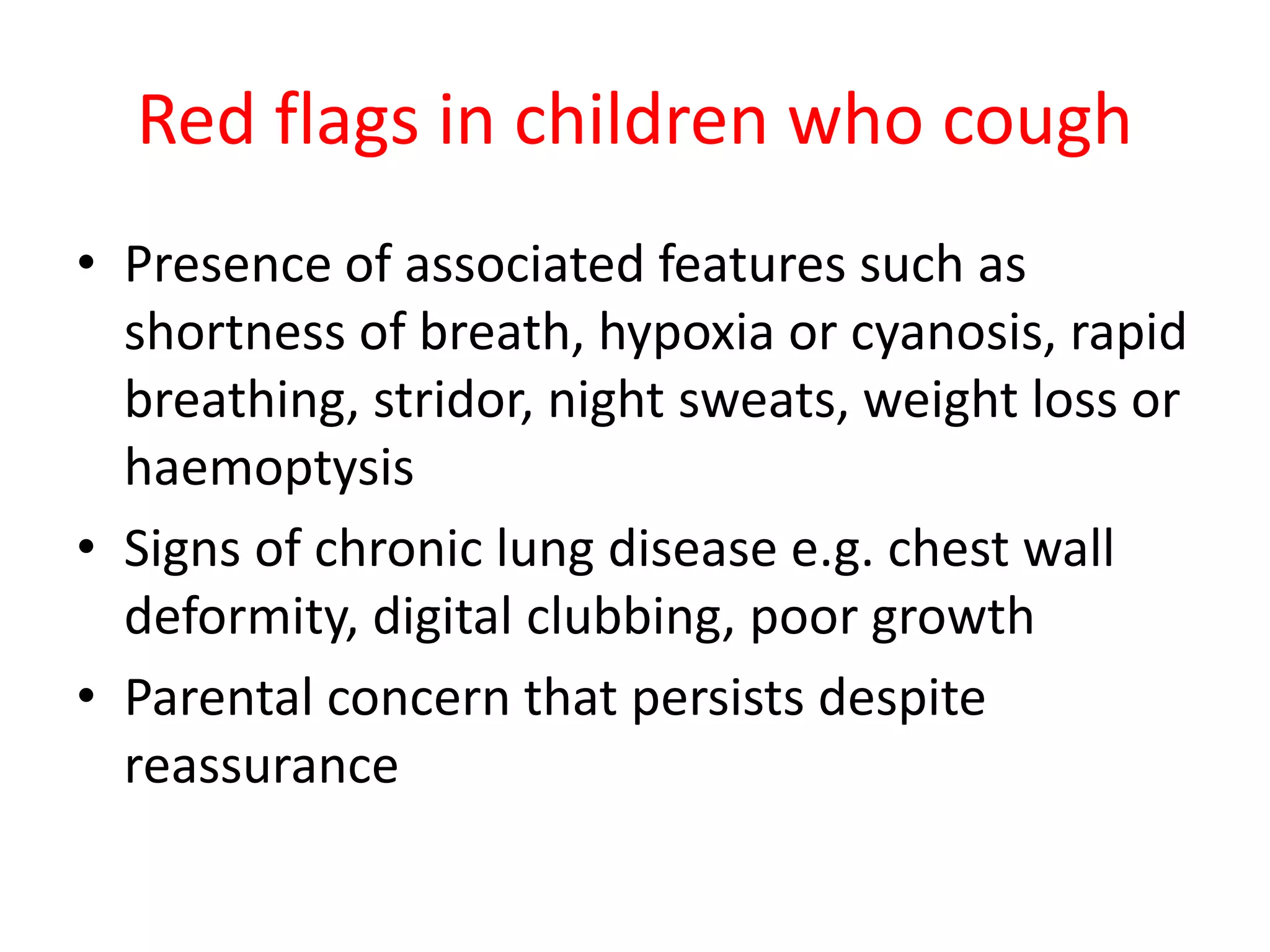 Management of chronic wet cough in childern | PPTX | Lung and ...