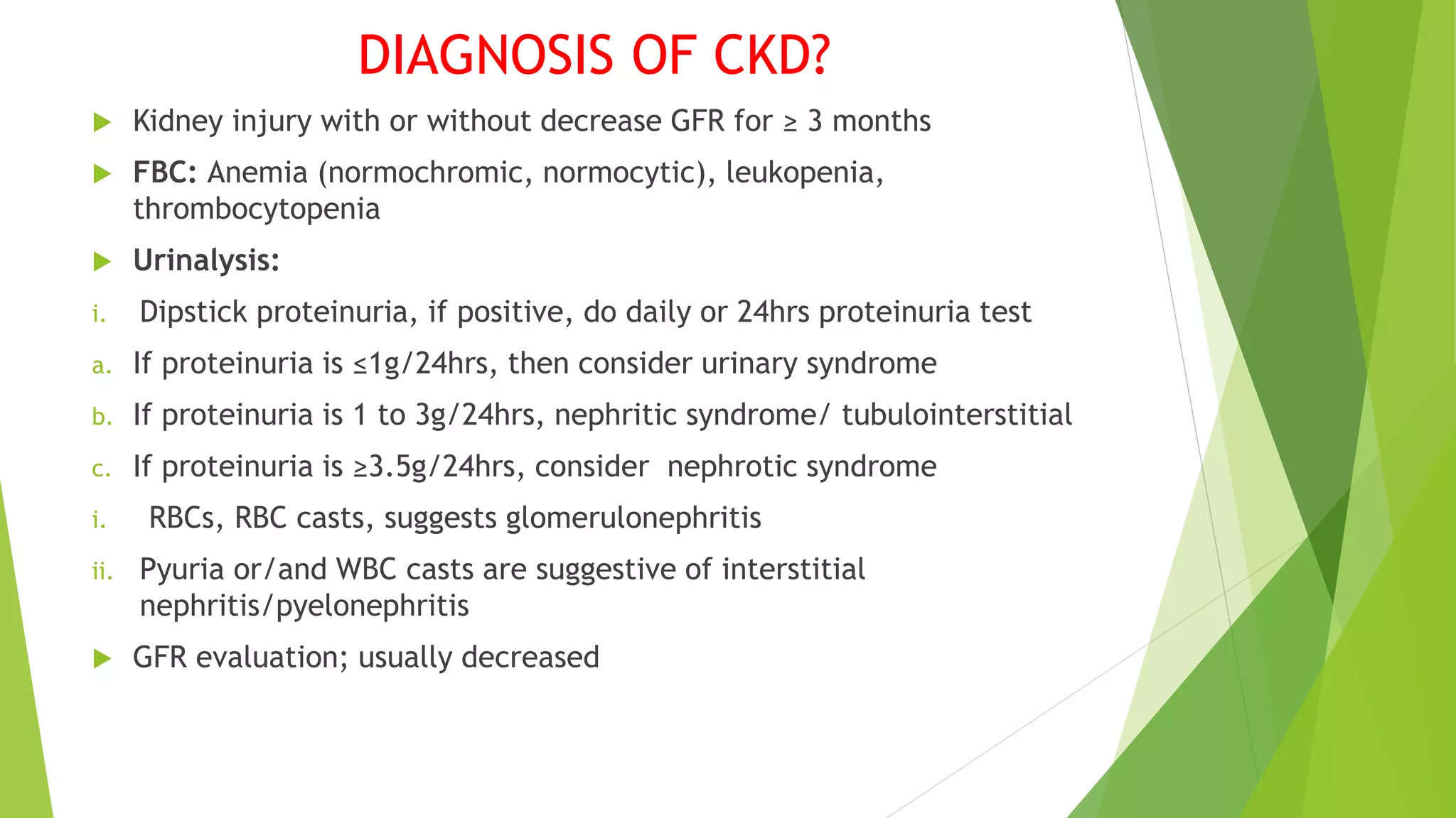 Management of ckd | PPTX