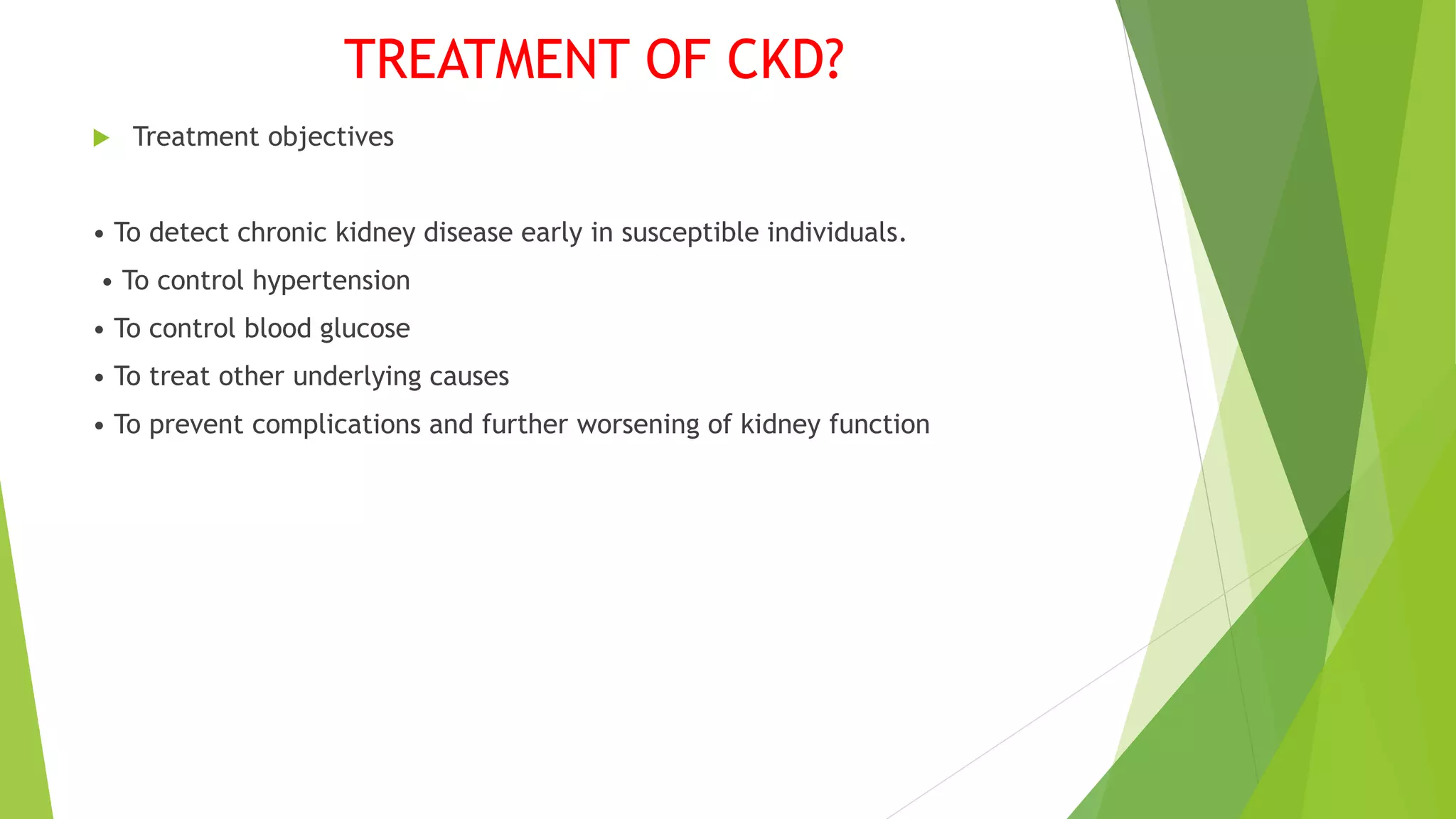 Management of ckd | PPTX