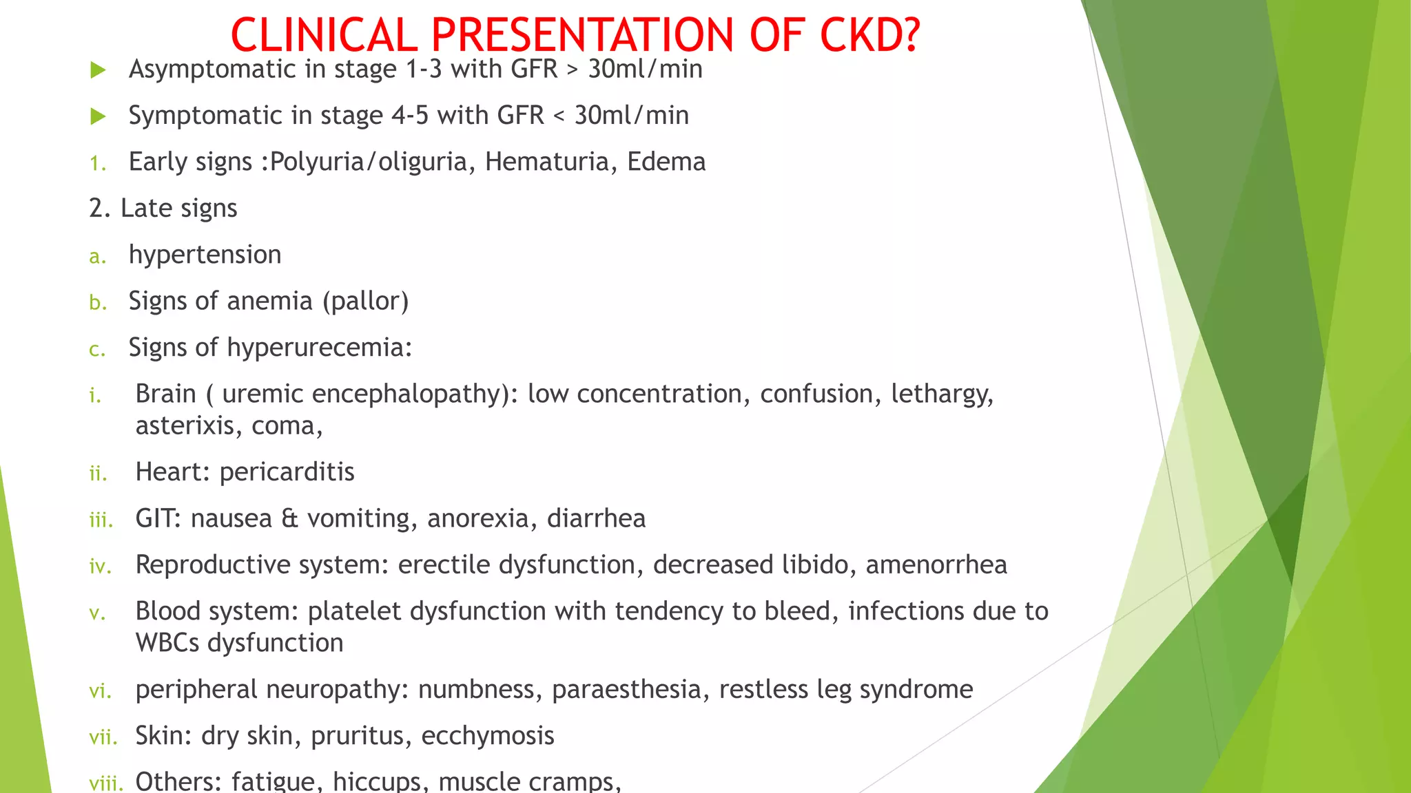 Management of ckd | PPTX