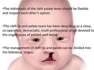 Management of cleft lip and palate | PPTX