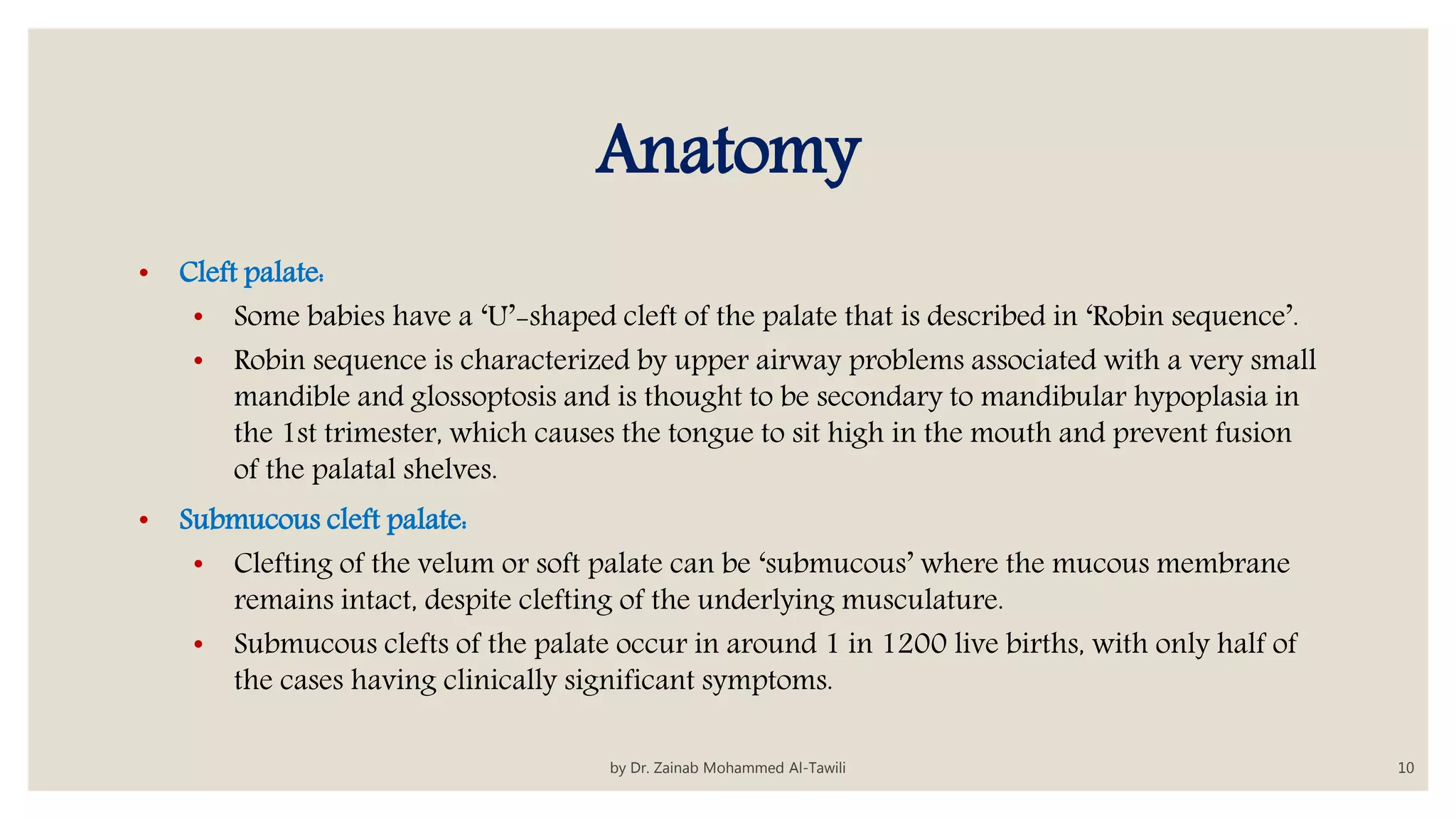 Management of cleft lip and palate | PPTX