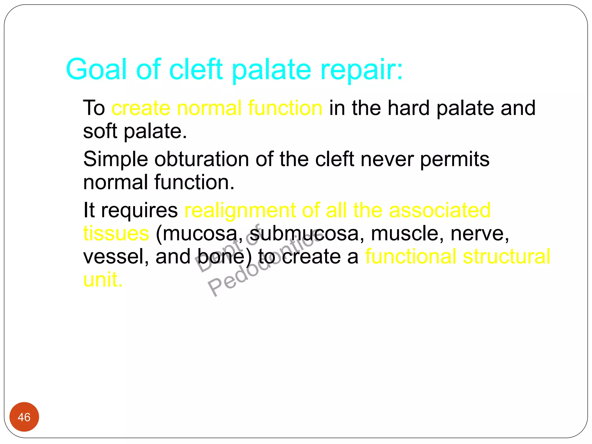 Management of cleft lip and palate | PPTX