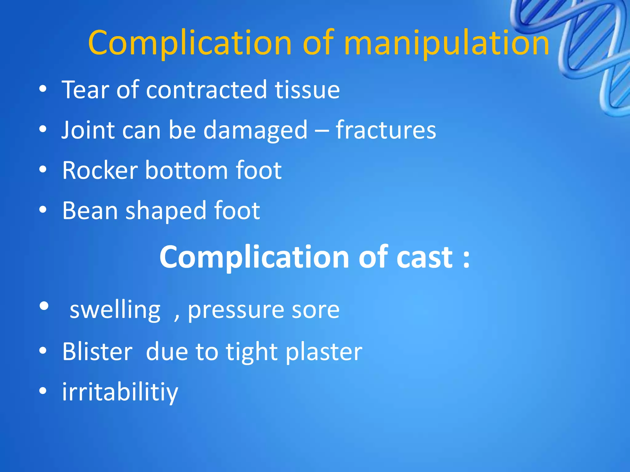 Management of club foot | PPTX